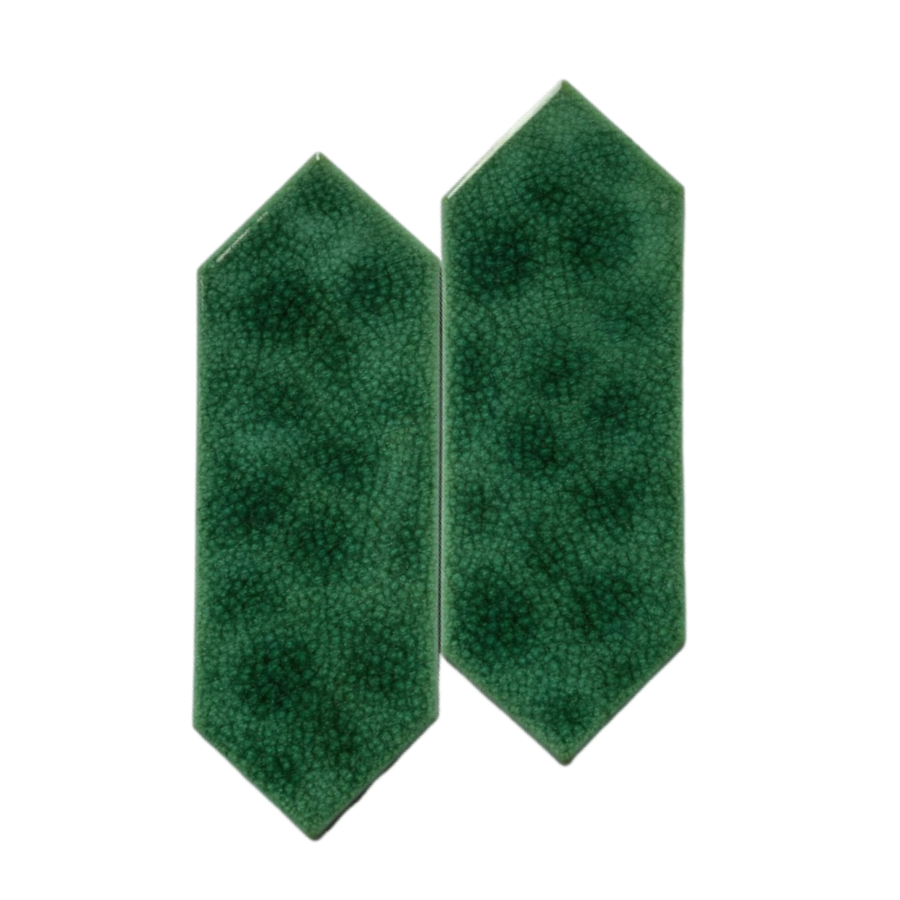 Gạch thẻ mũi tên xanh lá men rạn MHGD 39 | HomePro Việt Nam